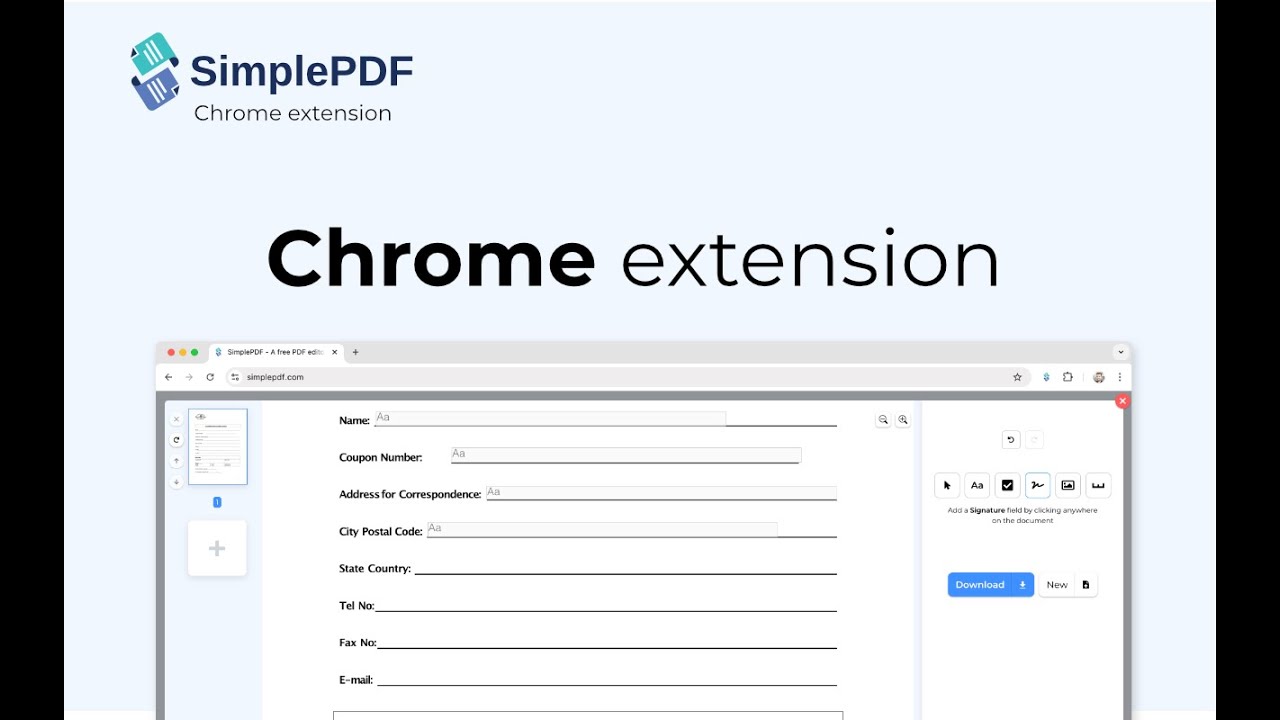 SimplePDF - Chrome extension
