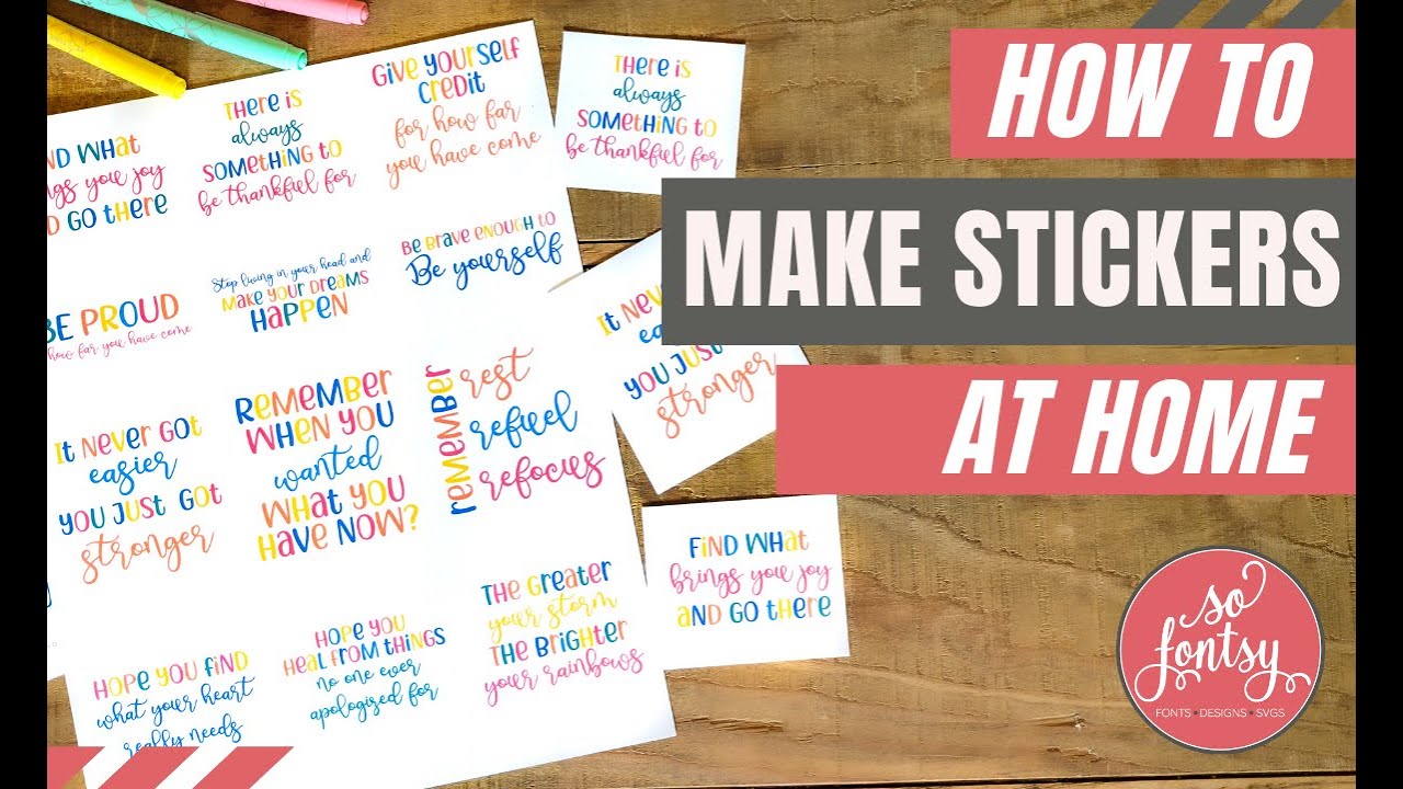 Easy Sticker Tutorial: How to Make Stickers at Home