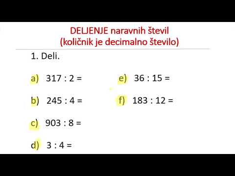 Obvladaj DELJENJE DECIMALNIH ŠTEVIL: Postopki in praktični primeri ...