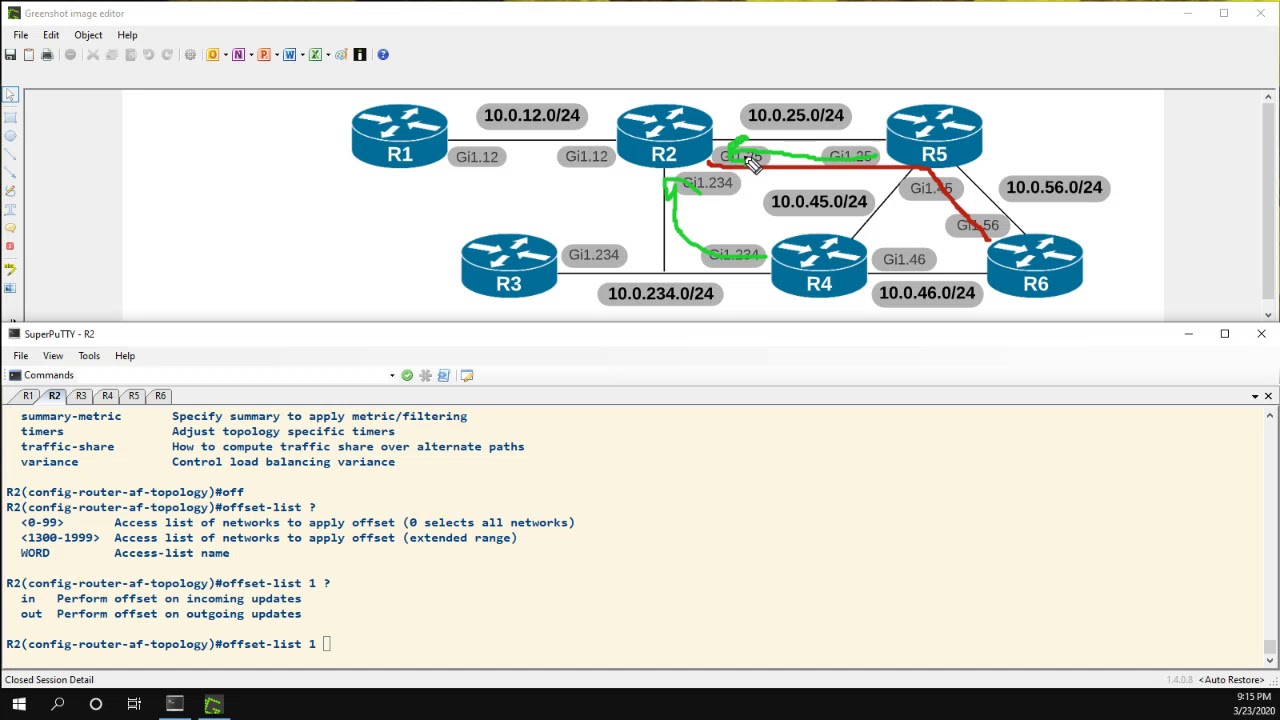 Configuring EIGRP Offset-List