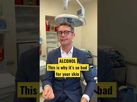 Alcohol - this is why it’s bad for your skin #shorts #plasticsurgeon #alcohol #skincare #skin #face