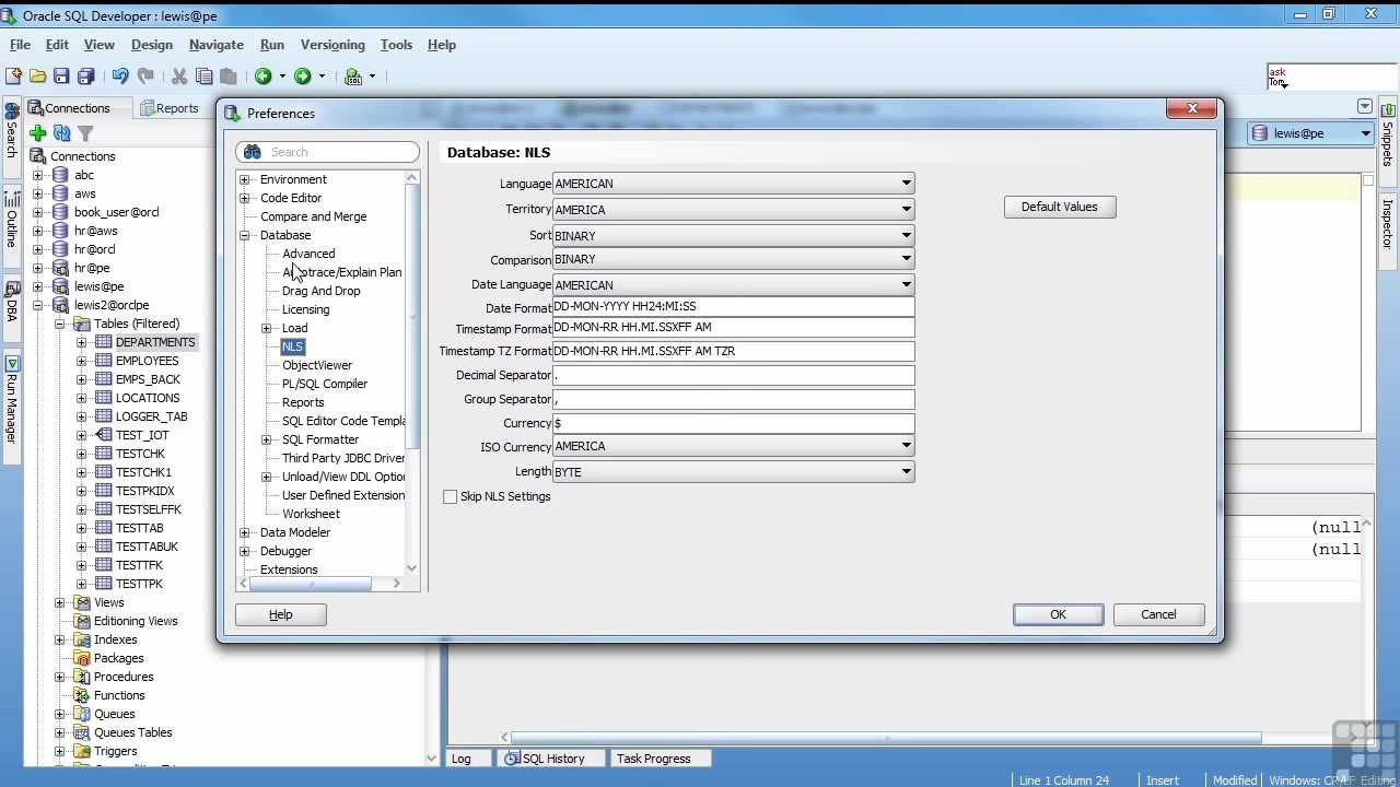 Oracle 11G Tutorial | Working with SQL Developer | InfiniteSkills Training