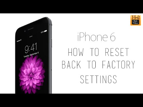 iPhone 6 - How to Reset Back to Factory Settings​​​ | H2TechVideos​​​