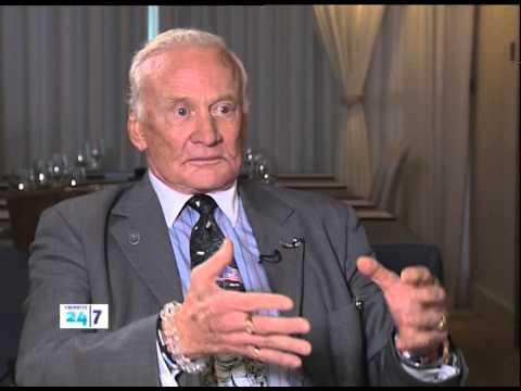 Buzz Aldrin discusses the moon landing, space exploration and Mars with Omar Butti