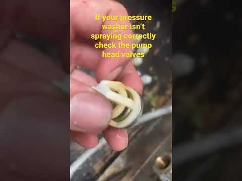 Fixing a pressure washer sputtering water, changing pump valves, Honda GX690. 8 GPM. #short