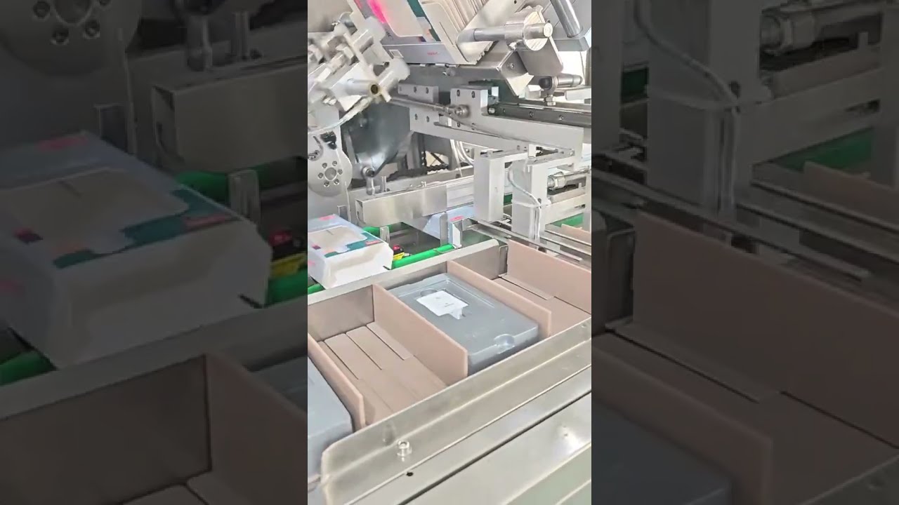 Automatic Electronic products box carton packing machine #machine #factory #automation #boxpacking