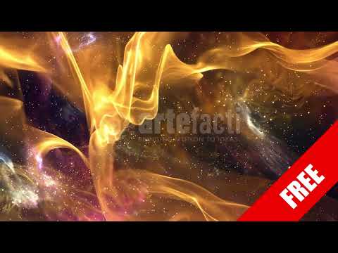 Free 4K Golden Nebula Flow – Stock Motion Background