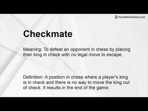 Checkmate Meaning