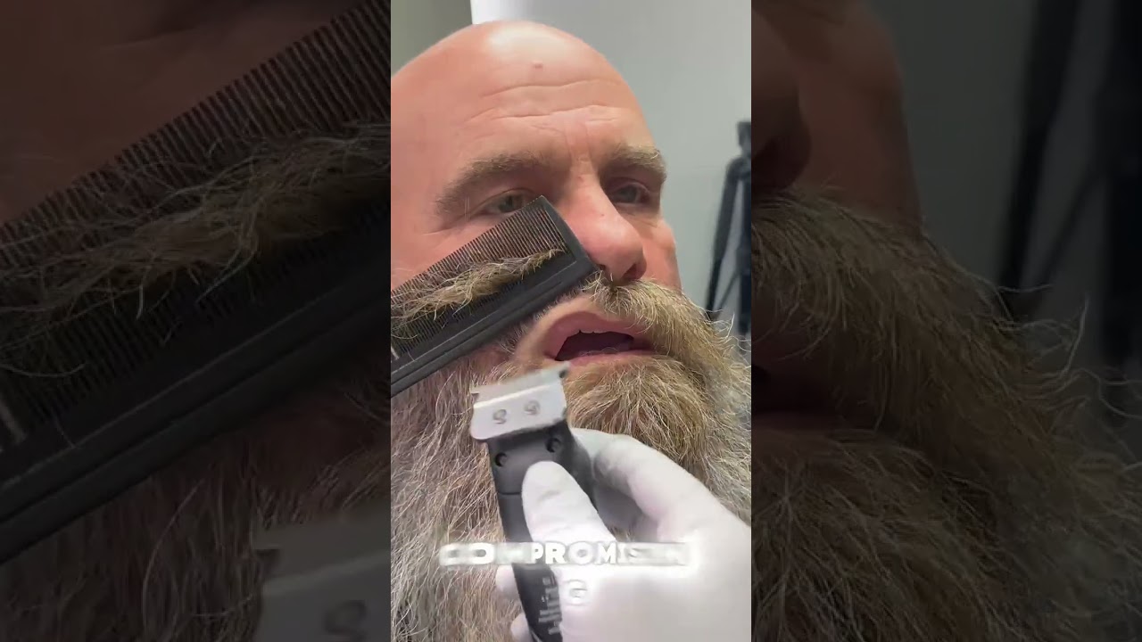 Full Mustache Perfect Lip Trim!