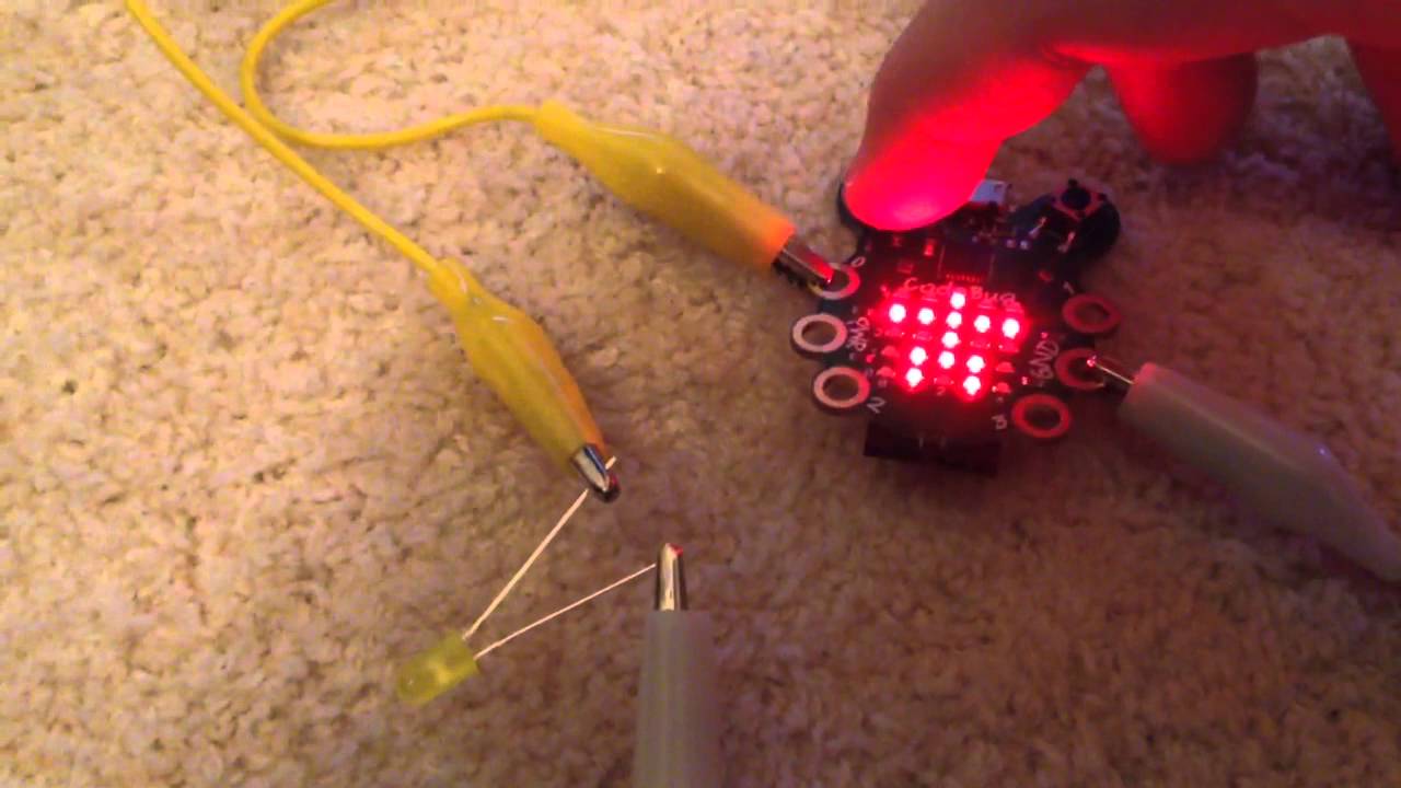 Code bug waving man with light