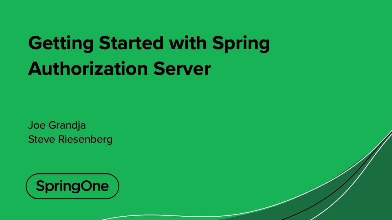 Getting Started with Spring Authorization Server