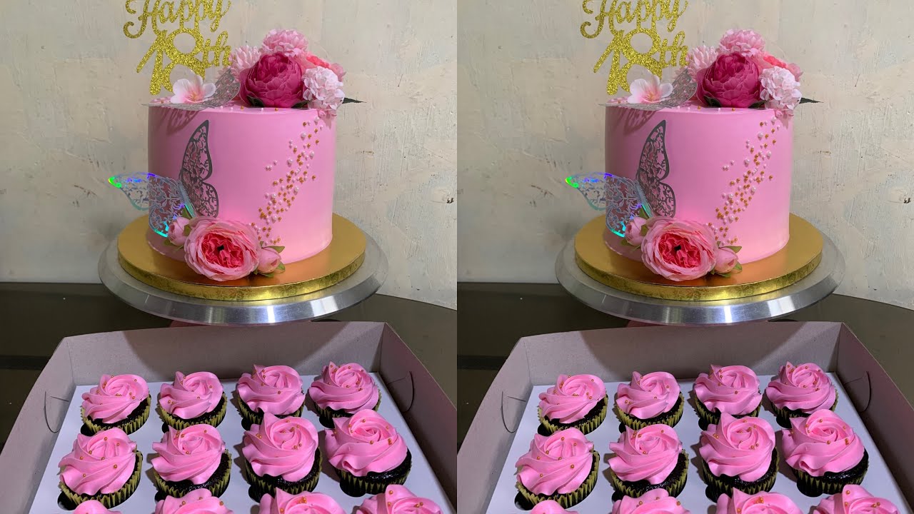18TH BIRTHDAY CAKE DESIGN | ELEGANT CAKE | CAKE TUTORIAL | CAKE FOR GIRLS #18thbirthday #cake