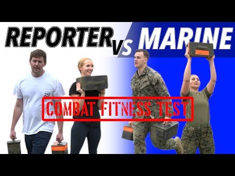 Reporter VS Marine: Combat Fitness Test