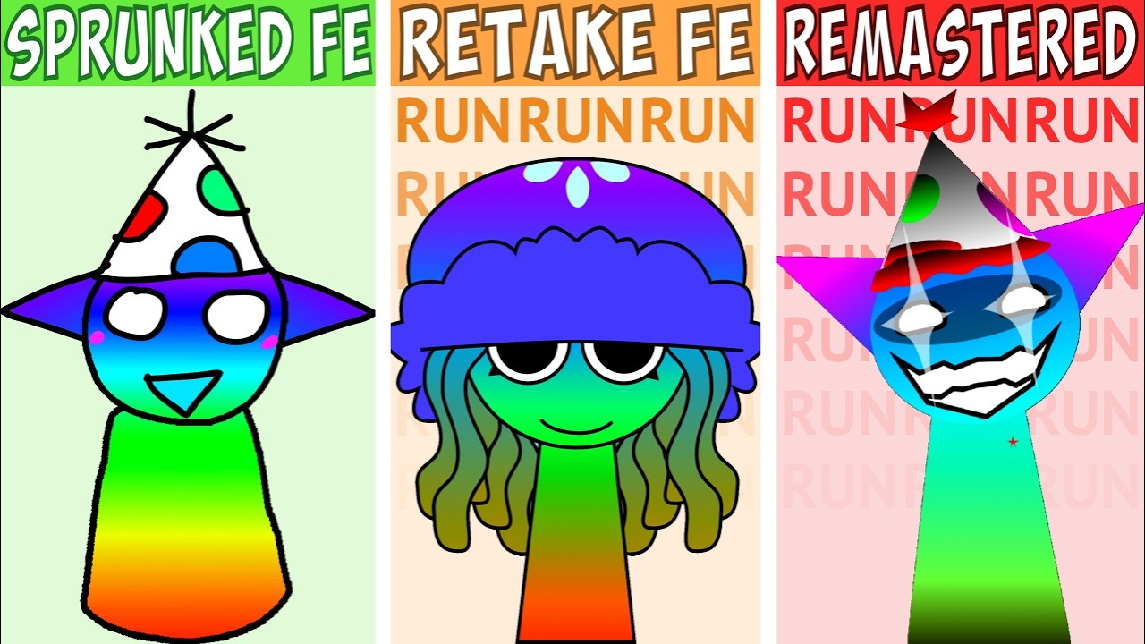 Incredibox Sprunki | Sprunked FE VS Retake FE VS Remastered