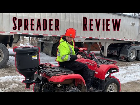 Buyers ATV Spreader Installation and Review | Buyers Products ATVS15A all Purpose Broadcast Spreader
