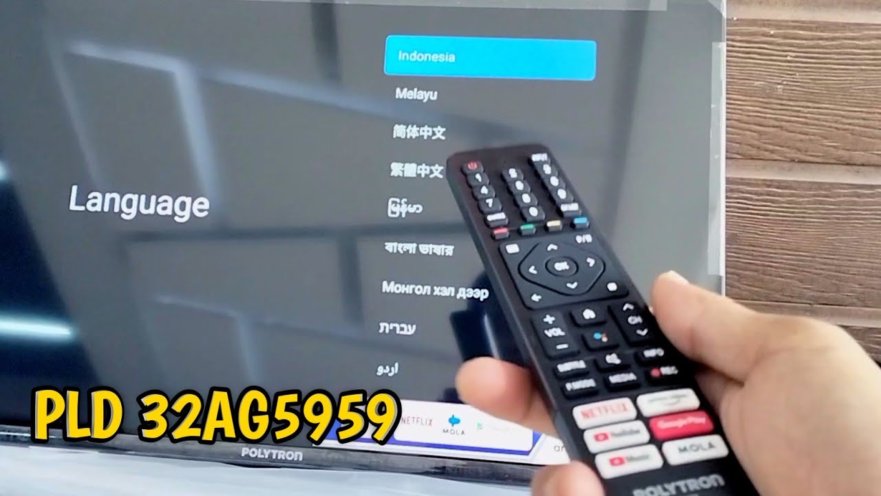 How to Set, Search for Channels, Reset & Pair the Polytron PLD 32AG5959 Android TV Remote