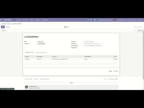 Cancel Landed Cost Odoo App
