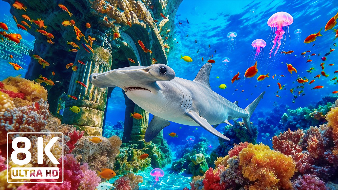 Ocean Wonders 8K ULTRA HD – Colorful Sea Animals & Soothing Aquarium Sounds
