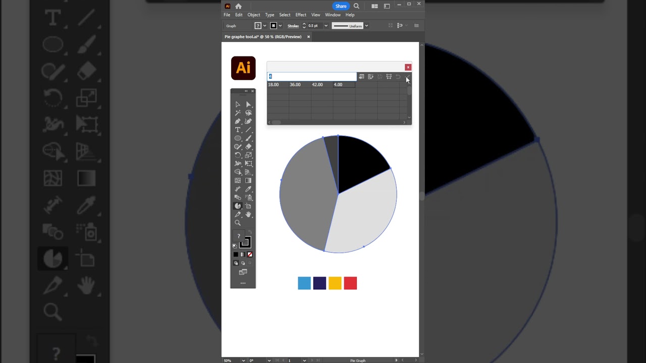 Graph tool in Adobe Illustrator cc Tutorial | Graphic Design