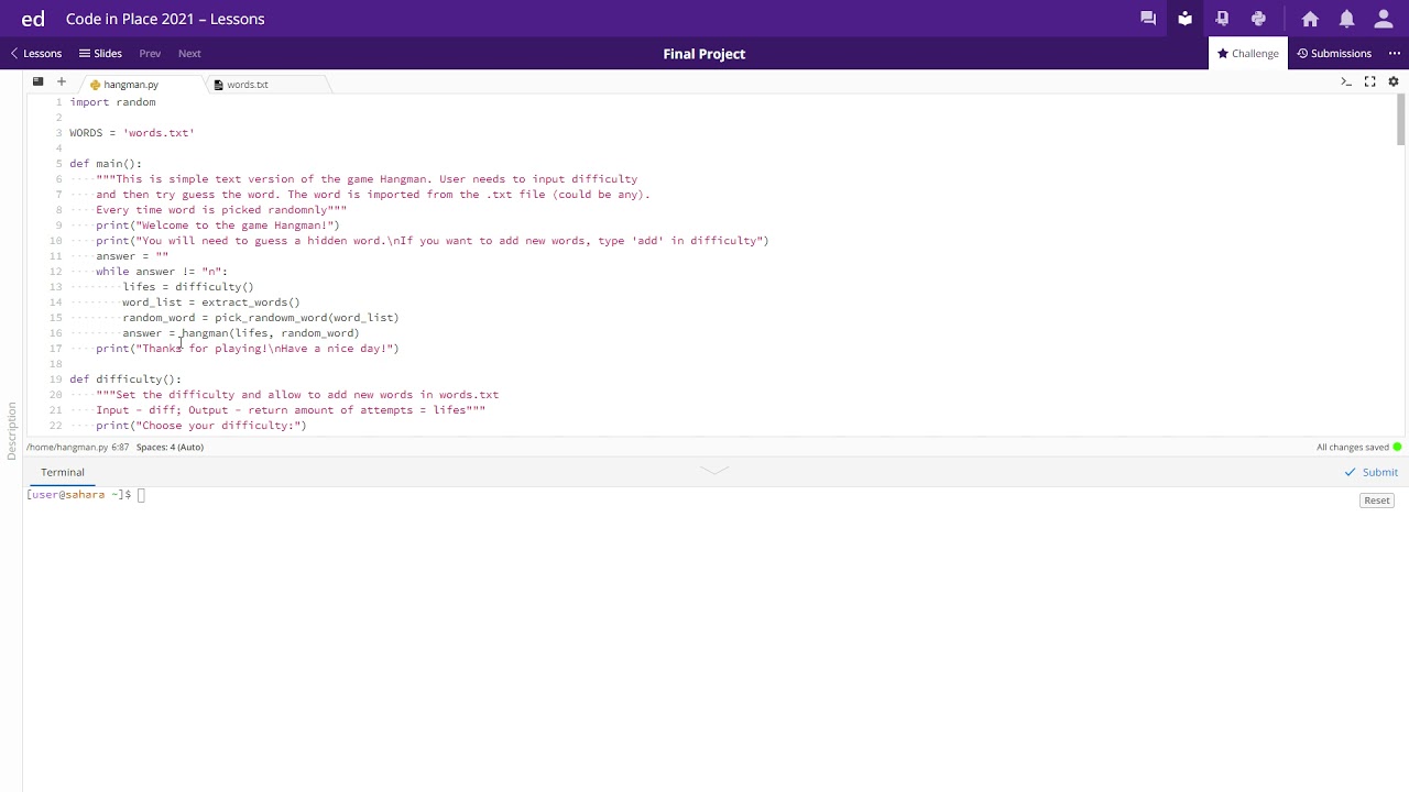 Final Project for Code in Place 2021