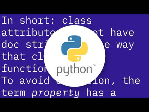 How to document class attributes in Python?
