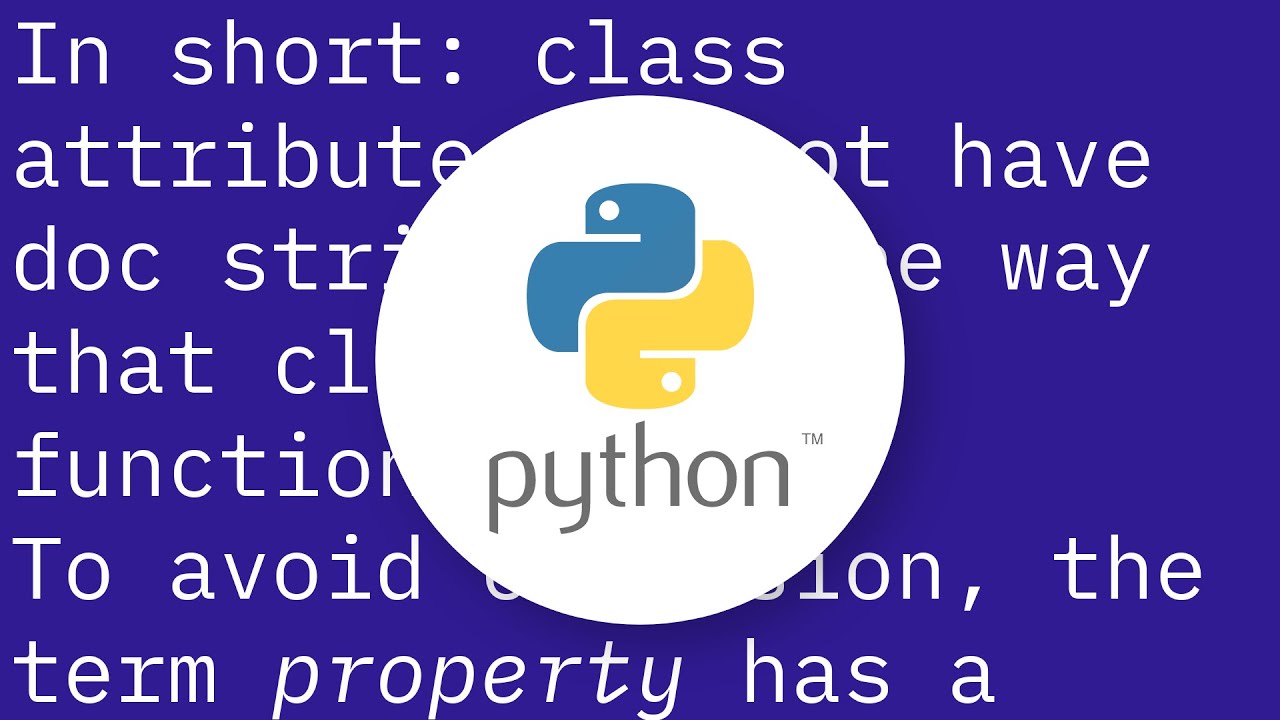 How to document class attributes in Python?