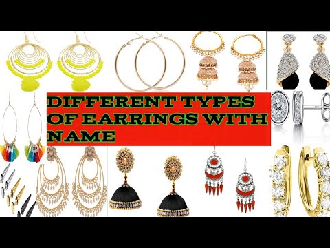 Different Types Of Earrings With Name llEarrings With Name ll Earrings Designs ll Earrings With Name