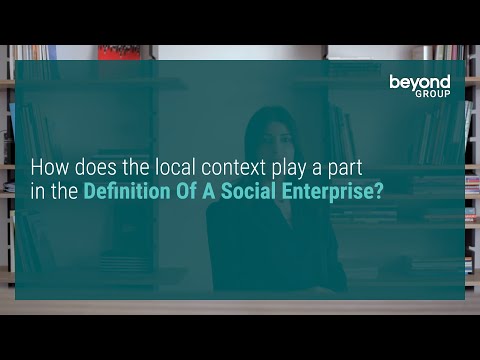 The Impact Of A Local Context On The Definition Of A Social Enterprise