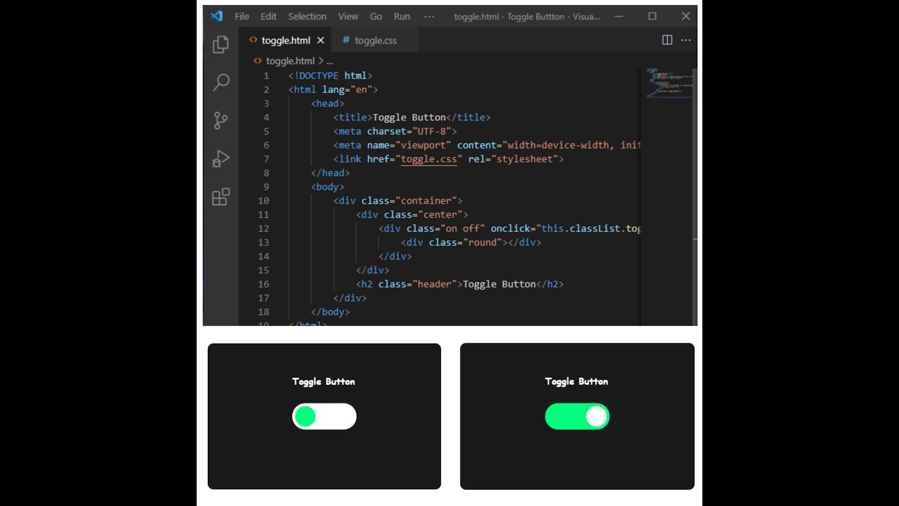 Animated Toggle Switch Button with HTML CSS and JS | Do It!