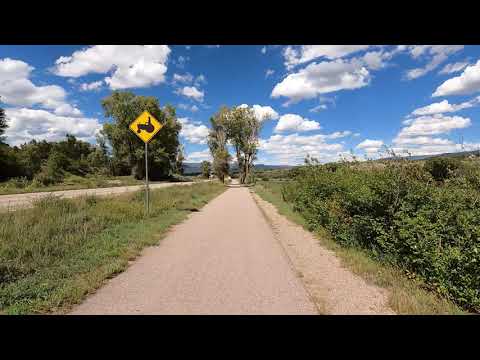 [80] 4K Crystal River bike path northbound to Glenwood Springs 4K