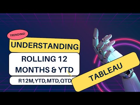 MADE EASY | Understanding How to build| R12M,MTD,YTD,QTD Calc | Tableau