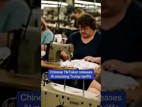 Chinese TikToker releases AI mocking Trump tariffs