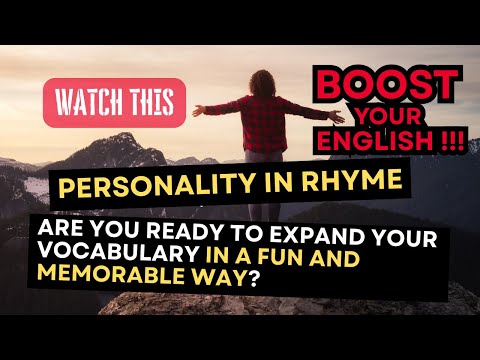 Personality Vocabulary in Rhyme | Boost Your English with 50 Powerful Adjectives