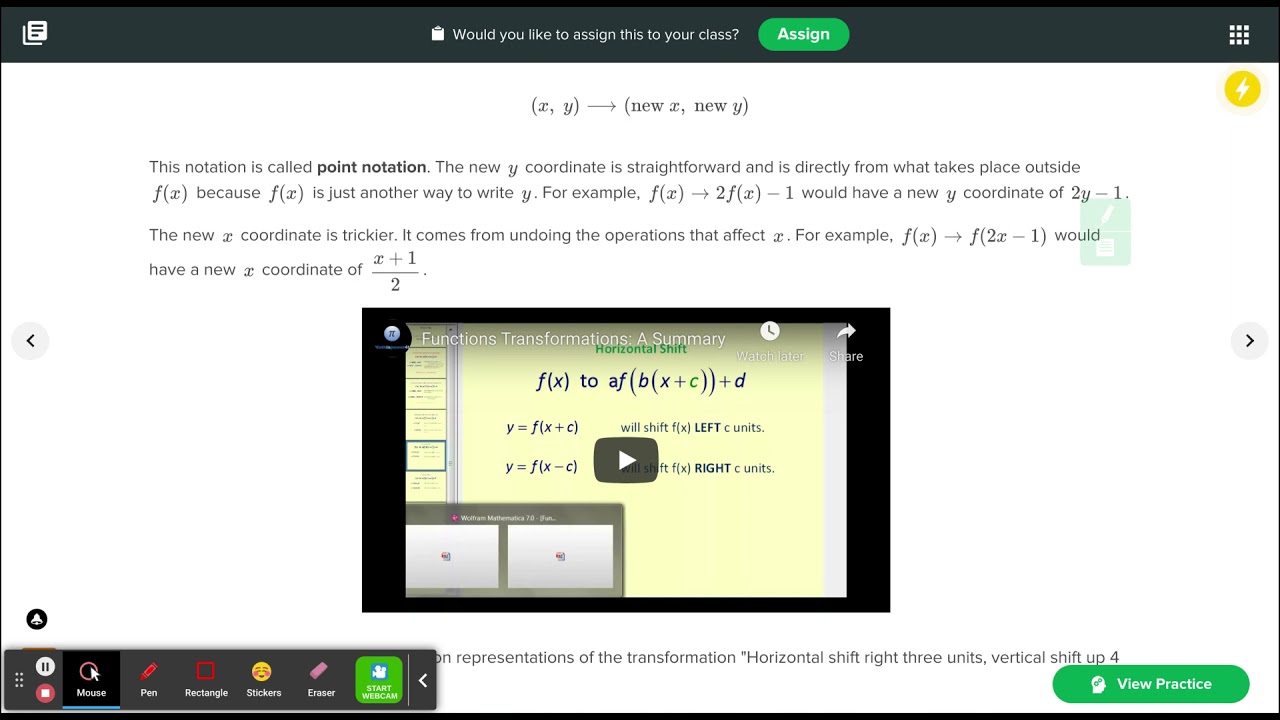 0103 Point Notation and Function Notation | CK-12 Foundation