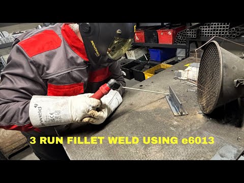 3 run stick fillet weld with e6013! Are these welding rods the best on the market!