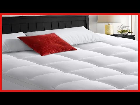 COHOME Queen Size Mattress Topper Extra Thick Cooling Mattress Pad 400TC Cotton Top Plush Down