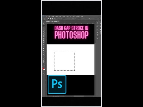 Dash Gap Stroke in photoshop | How to draw stroke in photoshop