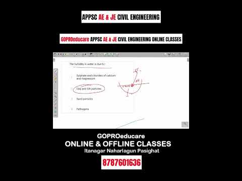 Turbidity in Water is Called APPSC AE & JE Civil ENGG #appsc 𝑱𝒐𝒊𝒏 𝑭𝒓𝒆𝒆