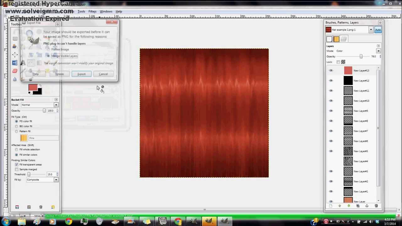 IMVU Creating: Detailed Hair Texture from Scratch [Beginner - Intermediate Level]