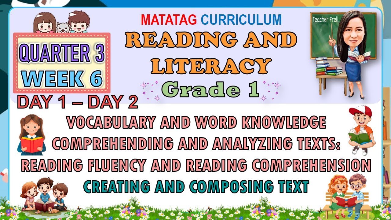READING AND LITERACY 1 QUARTER 3 WEEK 6 DAY 1-2 | VOCABULARY AND WORD KNOWLEDGE COMPREHENDING
