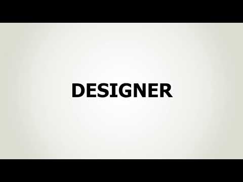 How to Pronounce Designer