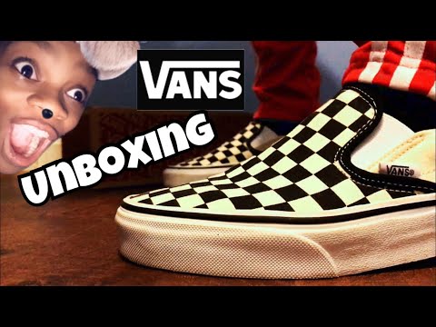Vans Slip-On Black & White Checkered skate shoe | Unboxing, Review, & on Foot