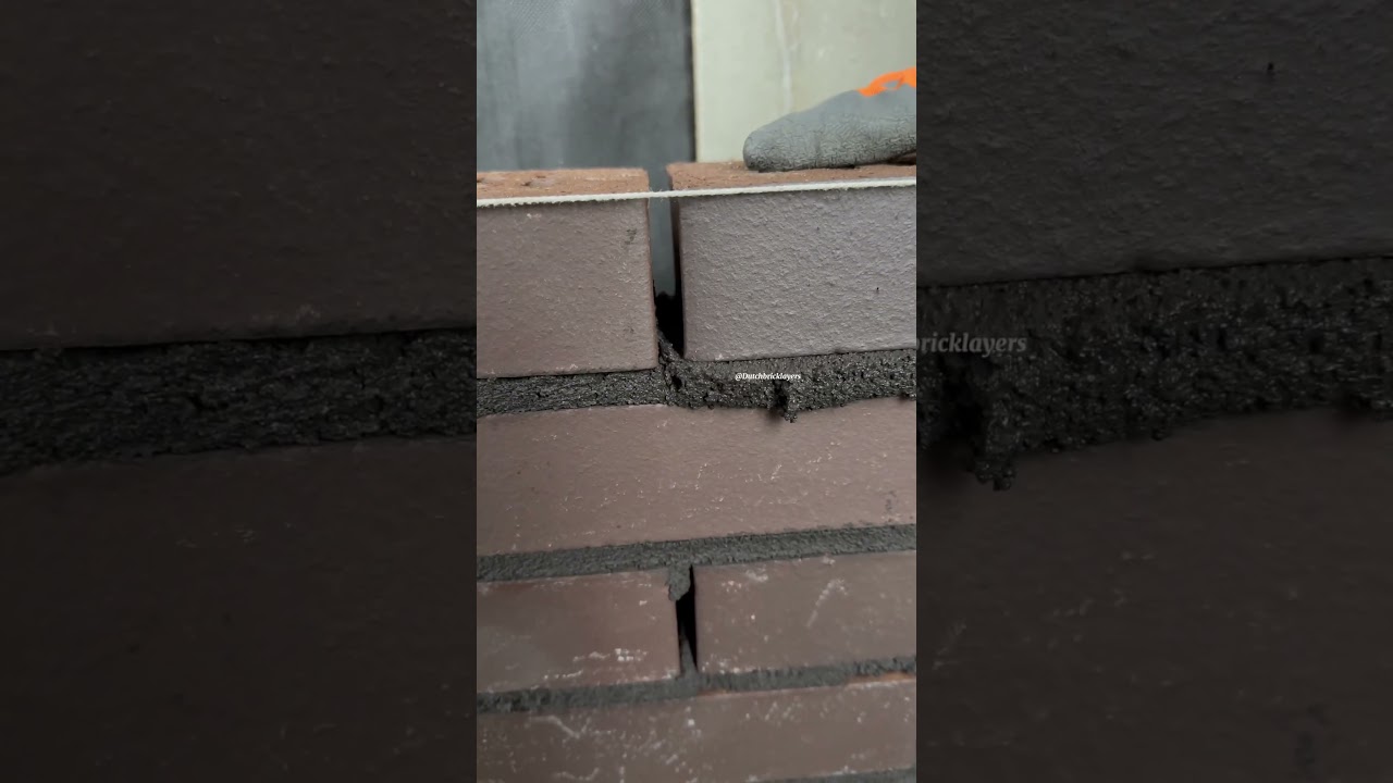 EMPTY JOINT bricklaying #satisfying #bricklayer #construction