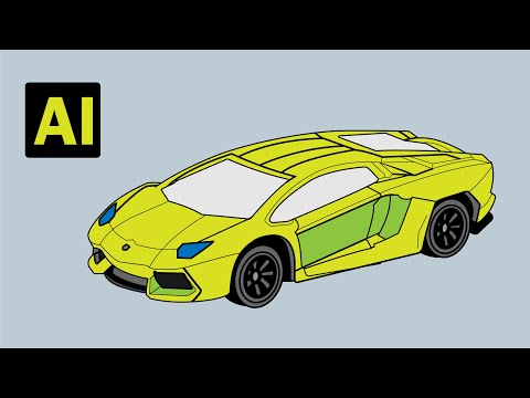 Cách vẽ hình minh họa xe hơi Bằng Ai Adobe illustrator #vexehoachinh #thietkedohoa