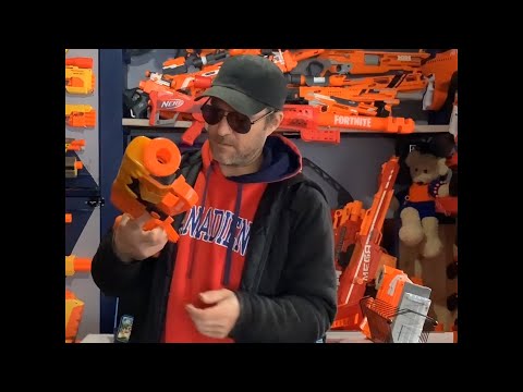 Mr. Nerf Canโt Figure Out How To Slam Fire! ๐. #shorts #nerf #comedy