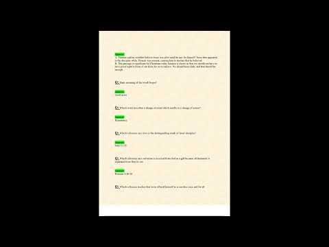 Topic 5: CWV 101 Quiz (Latest 2024/ 2025Update) Christian Worldview| Questions andVerified Answers|