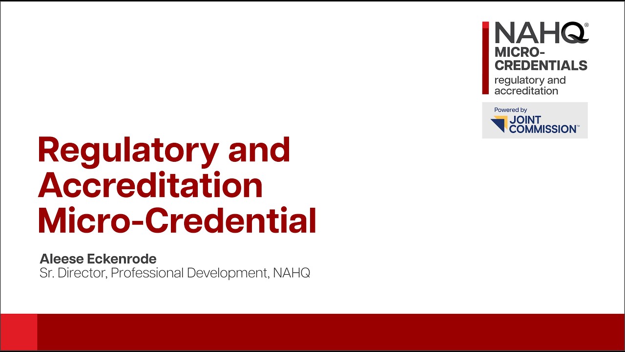 Micro-Credentials: Regulatory and Accreditation