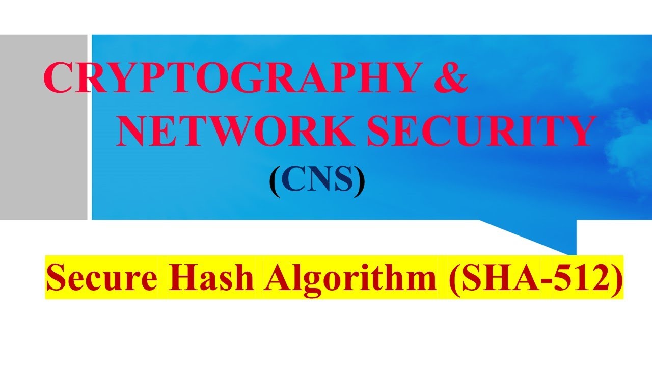 #SHA Secure Hash Algorithm  #sha512  Algorithm with example #CNS #jntuh #feed #conceptclearbydrmvk