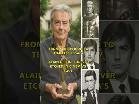 🎬🕰 "Alain Delon: A Face That Time Couldn’t Fade" 👑📽 #legendaryactor #tributeart #goldenera ✨
