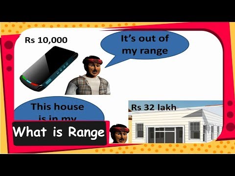 Maths -- What is range in maths - English